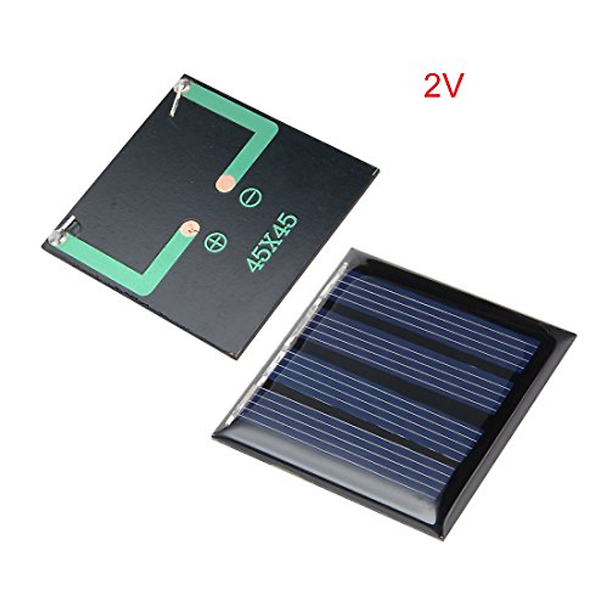 uxcell® 5Pcs 2V 50mA Poly Mini Solar Cell Panel Module DIY for Phone Light Toys Charger 45mm x 45mm