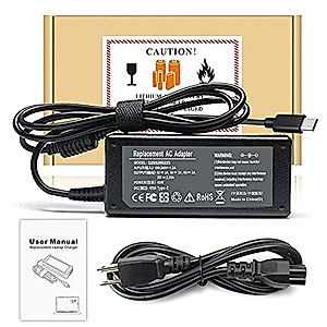 Shareway 45W Type C USB C Replacement AC Adapter Charger Compatible with HP/Dell/Samsung/Acer/Sony/Toshiba Laptops Smart Phones Type-C Notebook Type-C Tablets Google Pixel
