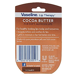 Vaseline Lip Therapy, Cocoa Butter 0.25 oz