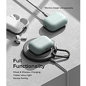 Ringke Silicone Case Compatible with AirPods Pro 2 Case, Slim Lightweight Cover Designed for AirPods Pro 2nd Generation Case - Seafoam