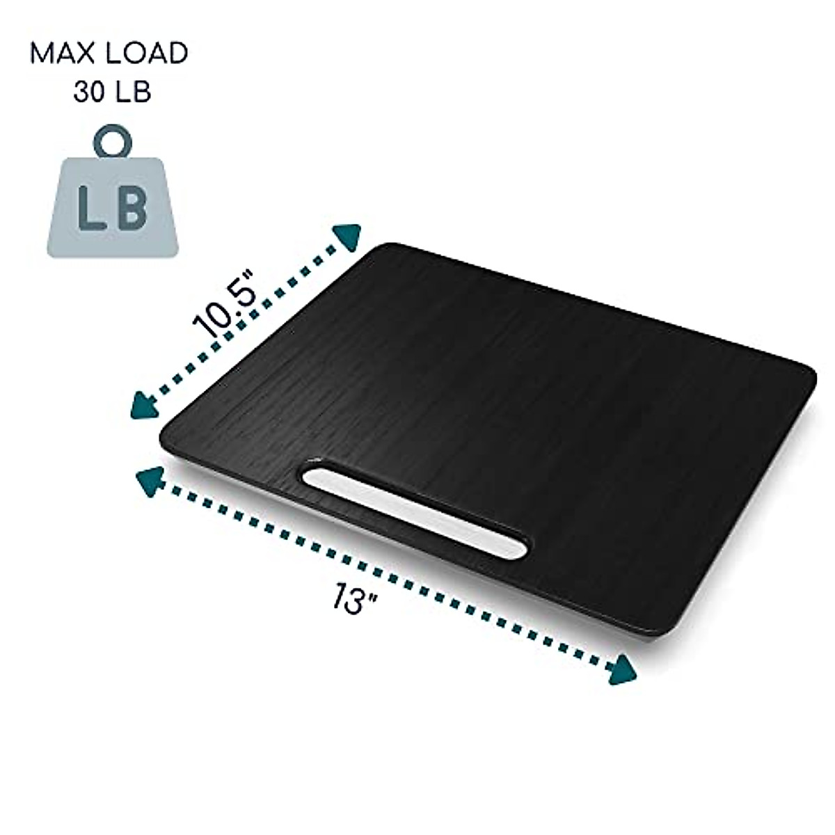 Ibyx Elegant Sliding Tray for Your Coffee Maker & Heavy Kitchen Appliances - Sturdy, Slides Easily from Under The Cabinet (Black, Medium - Wide (13” x 10.5”))