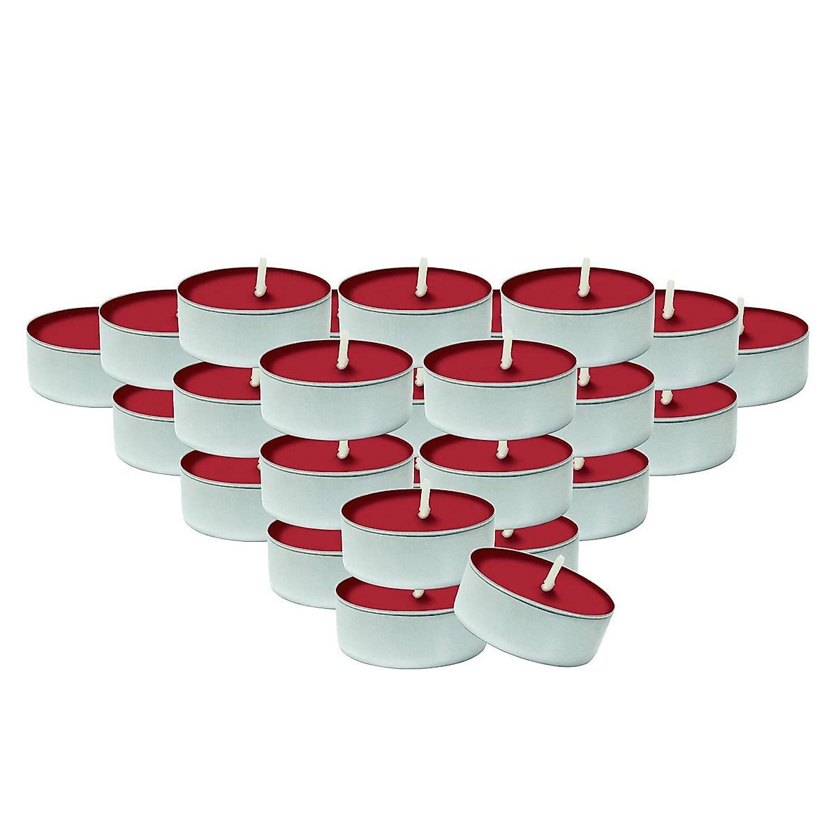 DecorRack 30 Tealight Candles, Apple Cinnamon Scented, Pleasant Fragrance Candle, Aromatherapy, Scented Home Decor, Votive Long Lasting Candles (Pack of 30)