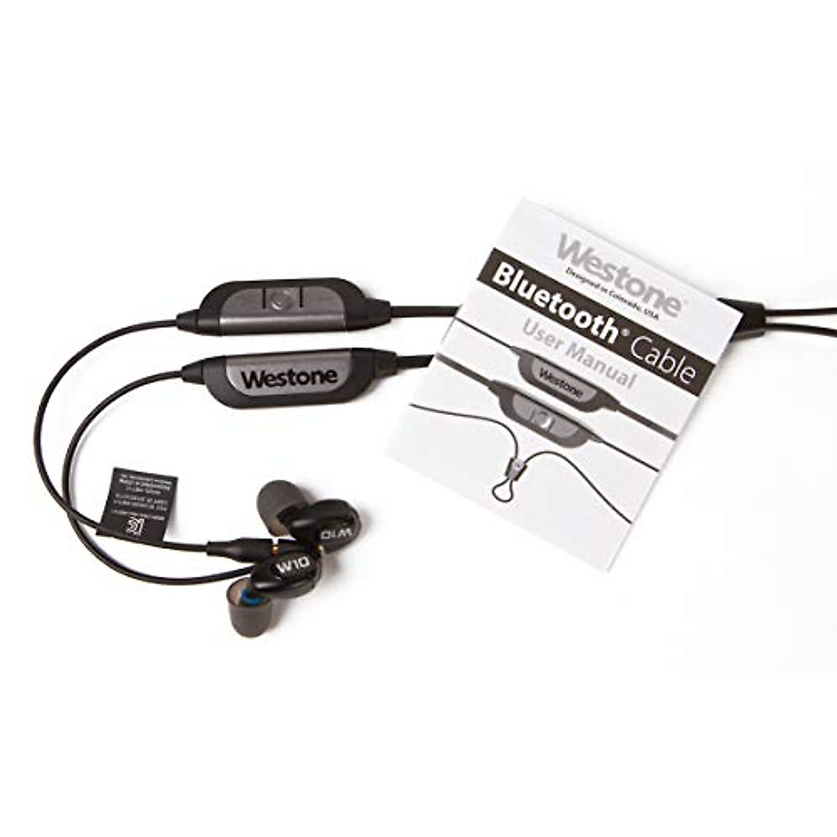 Westone W10 Single-Driver True-Fit Earphones with MMCX Audio and Bluetooth Cables