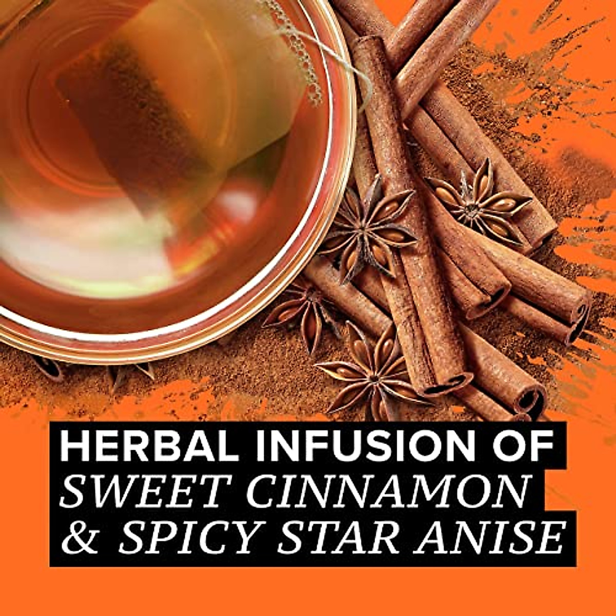 TAZO Sweet Cinnamon Spice Herbal Tea Bags, Caffeine-Free, 20 Count (Pack of 6)