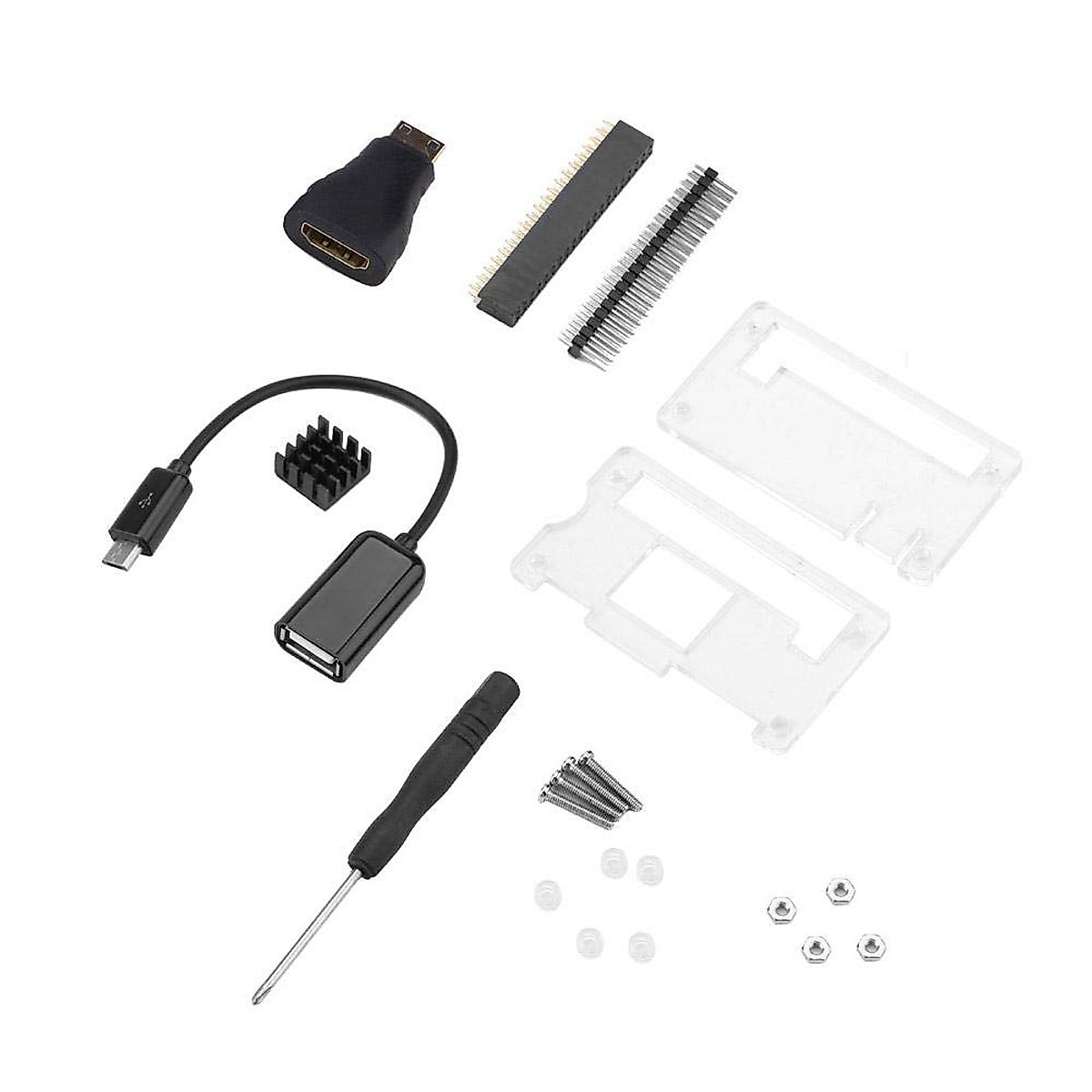 Zero W/Zero Suite Kit, Zero/Zero W Complete Starter Kit Accessories White Case for Zero/Zero W Suite Development Kits and
