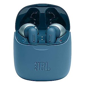 JBL - Tune 225TWS - True Wireless Bluetooth Earbuds - Blue - JBLT225TWSBLUAM (Renewed)