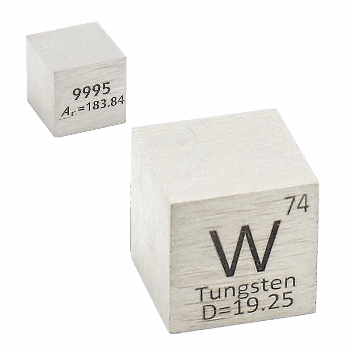 9 Density Cubes for Chemistry Study 0.39" Metal Cube with Density Weight for Periodic Table Collection and Education Co Cr Mo Nb Pb Zr W Y Pb