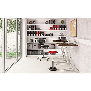 Safco Products 1959WL Verve Standing Height-Adjustable Desk, Walnut/Natural