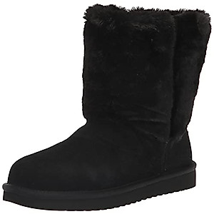 Koolaburra by UGG Women's Aubrei Short Fashion Boot, Black, 7