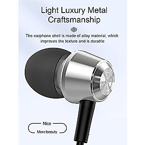 HAPPYAUDIO W1 Stereo Headphones for 3.5mm Jack with Metal bass with Microphone for Game Sports Call up