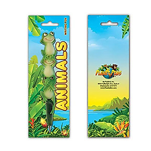 Planet Pens Three Wise Frogs Novelty Pen - Cute Fun & Unique Kids & Adults Ballpoint Pen, Colorful Animal Writing Pen Instrument School & Office Desk Decor