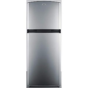 Summit FF1427SS 26"" Top Freezer Refrigerator with 12.9 cu. ft. Capacity Adjustable Glass Shelves Reversible Doors Interior Light in Stainless Steel