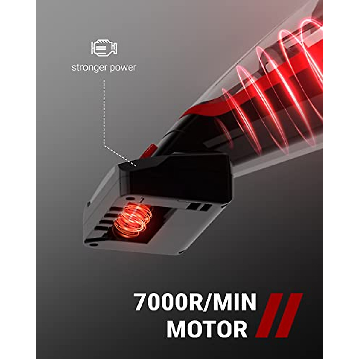 VacLife Handheld Vacuum for Pet - Hand Vacuum Cordless Rechargeable, Well-Equipped Hand Held Vacuum with Reusable Filter & LED Light, Powerful Stair Vacuum with Motorized Brush, Red (VL726)