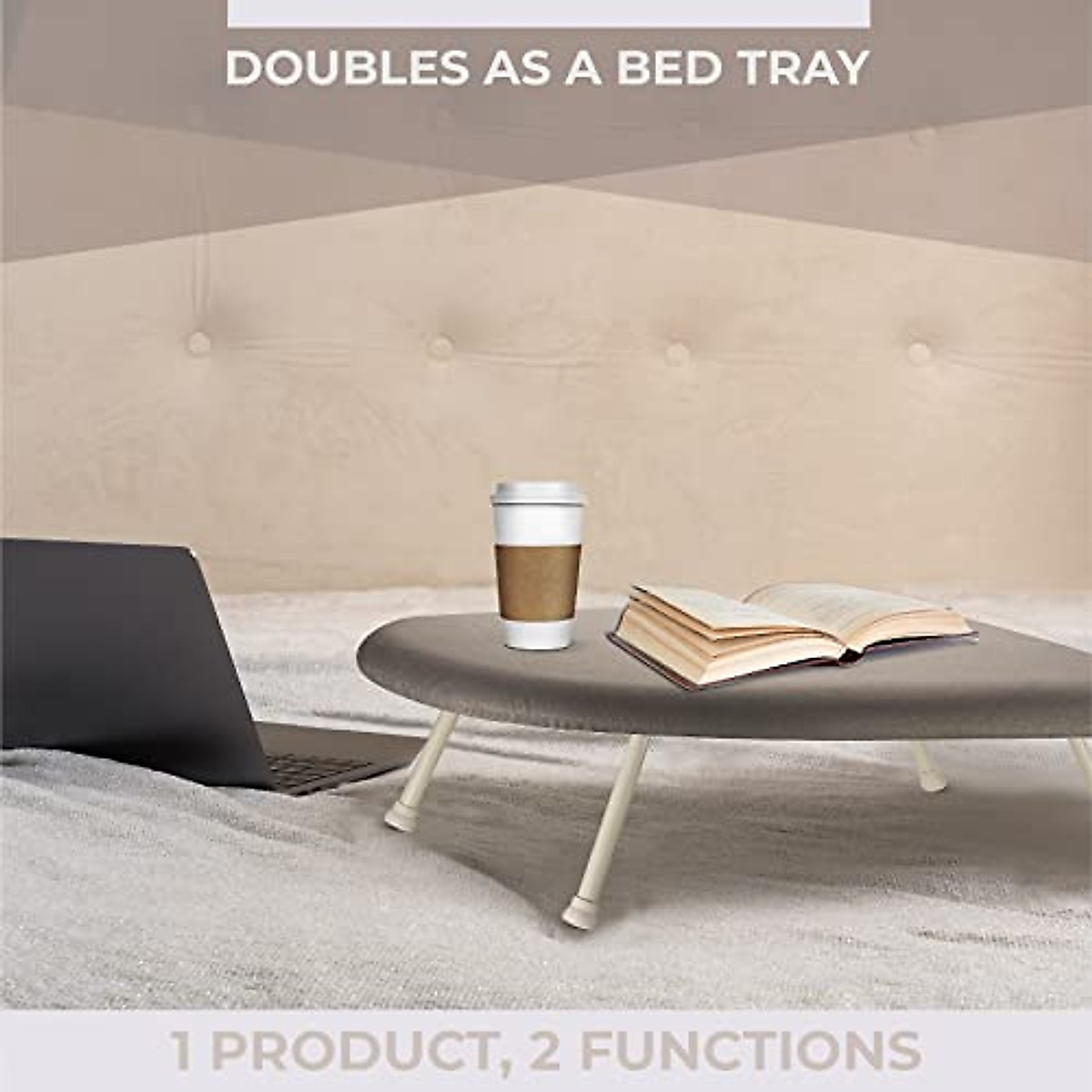 Bartnelli Tabletop Ironing Board Size 24x14 with Reinforced Steel Legs for Extra Stability, and Extra Layer Cover Padding for Smooth and Easy Ironing, Intelligent Locking System to Easily Fold Away