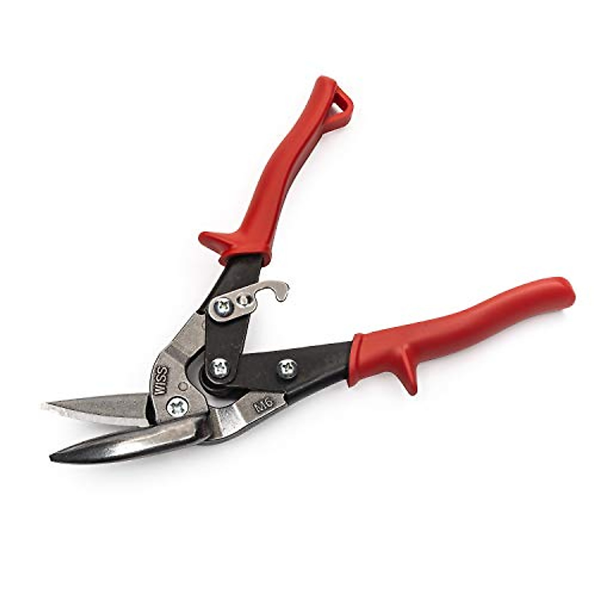 Wiss 9-1/4" Metalmaster Offset Straight and Left Cut Aviation Snips - M6R , Red