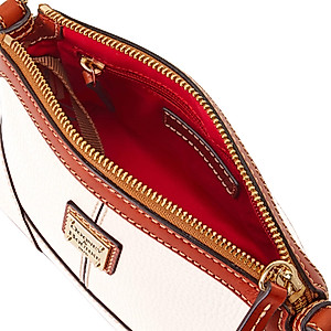 Dooney & Bourke Handbag, Pebble Grain Mini Domed Crossbody - White