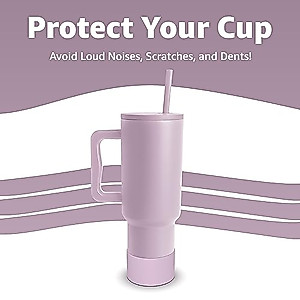 Jmoe USA 3-Pack Boot Sleeve Covers for Simple Modern 40oz & 30oz Trek Tumbler With Handle | Travel Mug | Protects Against Dents & Scratches | Fits Summit Bottles | Soft Silicone (Lavender Mist)
