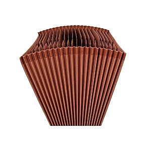 Staples 119099 Letha-Tone Expanding File A-Z Index Letter Size 21-Pockets Brown