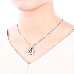 FJ BFF Best Friends Necklaces Puzzle Friendship Necklace for 4