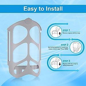 Kompoll 8 Pack Refill Cartridge Kit Compatible with Zevo, Replacement Cartridges Kit for Plug-in Light M364 (8 Refill Cartridges)