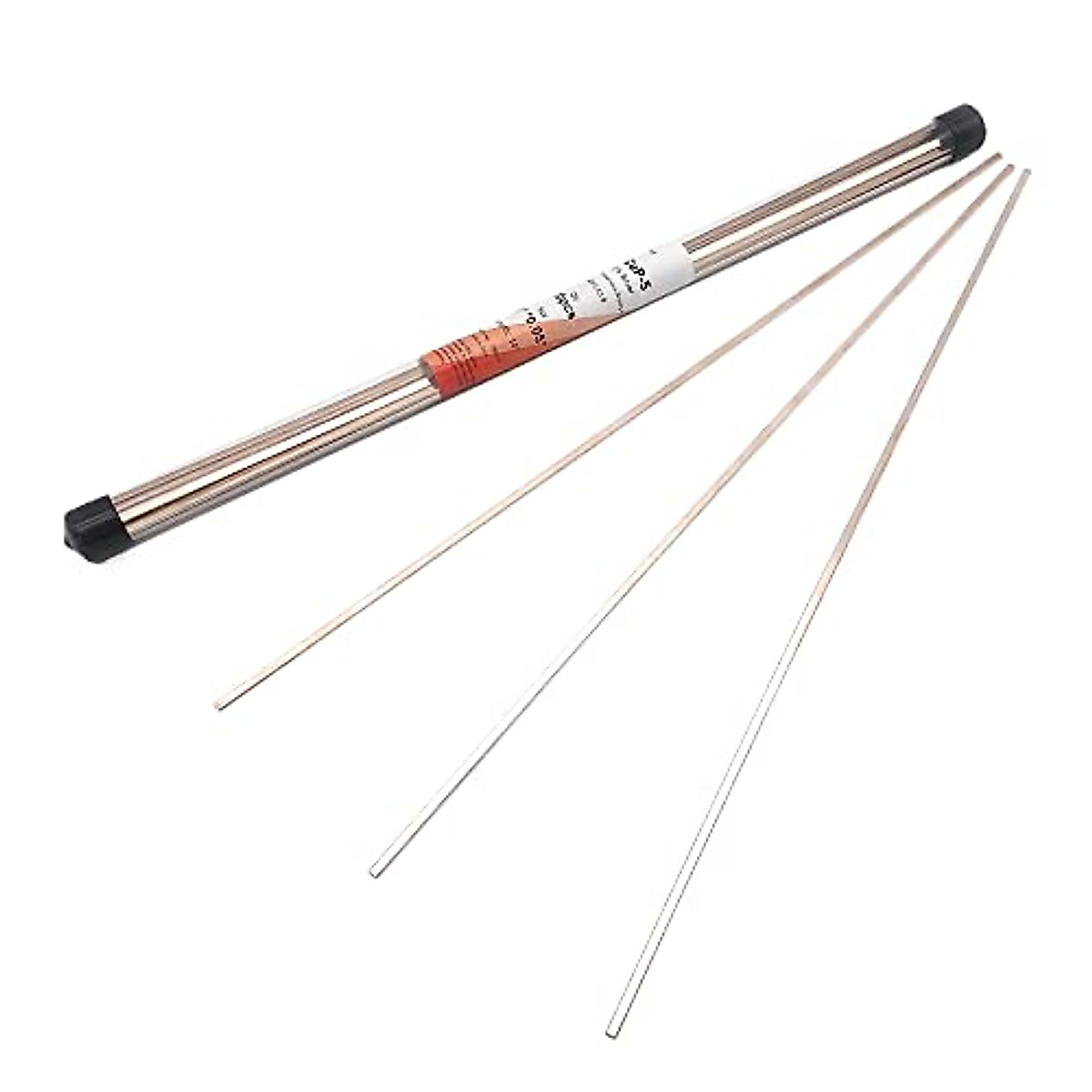 Silver Brazing Rod 15% BCuP-5 20 Flat Bar Welding Silver Nitrate Sticks JAgP-15 Silver Phos Soldering Rods 0.050"x1/8"x14" for Air-conditioners, Refrigerators and Freezers