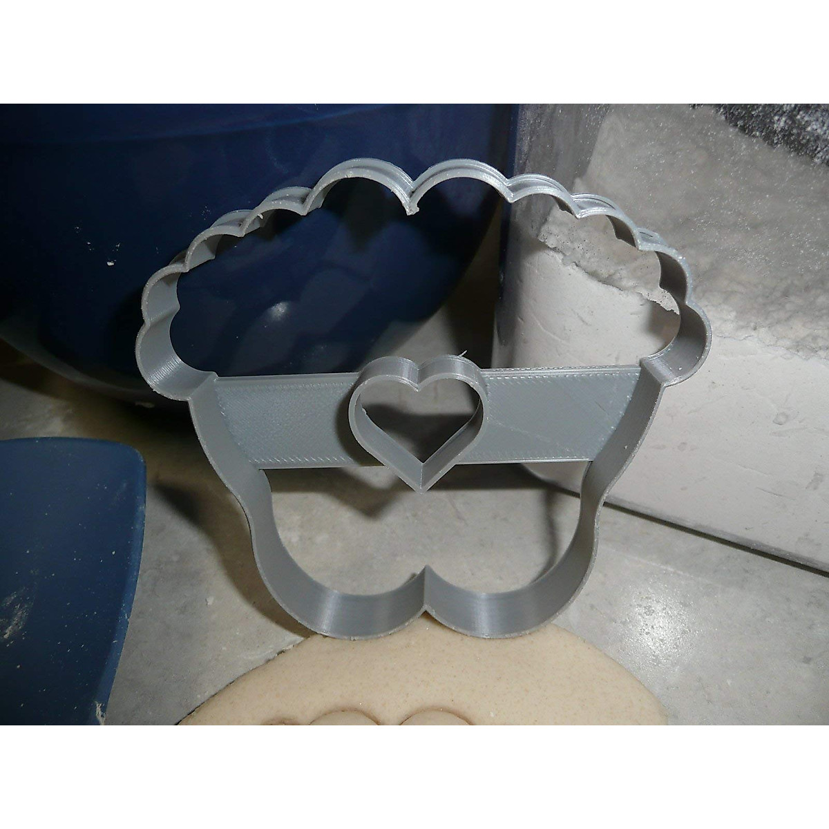 BABY FEET WITH HEART FOOT GENDER REVEAL SHOWER PARTY ANNOUNCEMENT COOKIE CUTTER MADE IN USA PR2520