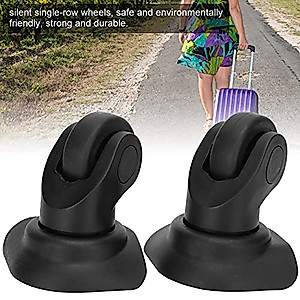 Qiilu Samsonite Replacement Wheels Luggage Wheels Replacement Kit Black Pp Pet Outdoor Single Row Universal Wheel Suitcase Drawbar Box Luggage Cases Accessory Qiilu423h5gkgmb