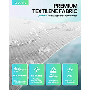 Vexwalx Chaise Lounge Chair for Sunbathing Pool Lounge Chairs with 5-Position, Patio Chair Outdoor Lounge Chairs for Backyard, Poolside, Deck, Lawn