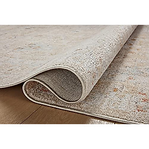 Loloi II Monroe Collection MON-05 Sand/Sunrise 6'-7" x 9'-3" Area Rug