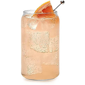 Libbey Glass Can (Set of 24), Clear, 16 fluid ounces