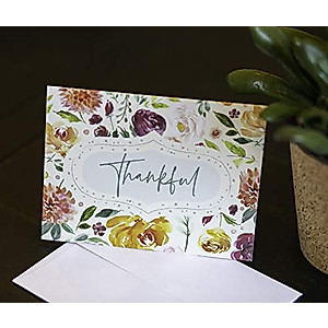 Rustic Thank you cards, floral thank you cards, thank you cards floral, floral stationary, chic thank you cards (25 pack)