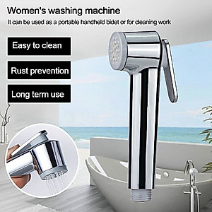 Andy's Orchids 2pcs Sprayer Shower Head, Toilet Bidet Douche Spray Self Cleaning Bidet Shower Hand Sprayer Shower Head Toilet Accessories Hand Bidet Faucet