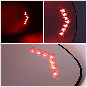 DNA MOTORING SMP-056-R Factory OE Style Right/PassengerDoor Rear View Mirror Glass w/Heater+LED Turn Signal [Compatible with 99-07 Silverado Sierra 1500 & Classic / 00-06 Suburban 1500 2500]