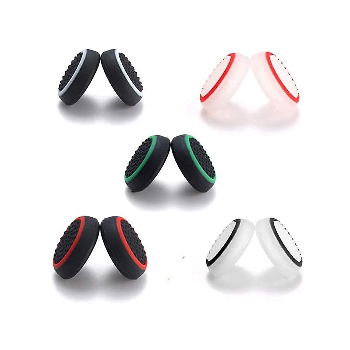 Joystick Thumbstick Cap Attachments Protective Cap Made of Silicone for PS5，PS4, Xbox 360, PS3 Controllers (8 Pairs of Mixed Colors)