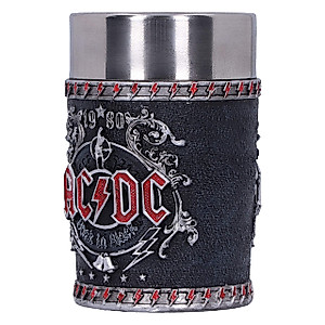 Nemesis Now Officially licensed ACDC Back in Black Shot Glass,8.5cm