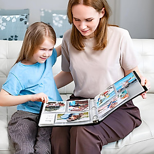 MaxGear Photo Sleeves for 3 Ring Binder 30 Pack - (4x6, for 180 Photos)，Archival Photo Pages Photo Album Refill Pages Photo Sheet Protector Page Protectors 8.5 x 11, Each Page Holds Six 4x6 Pictures