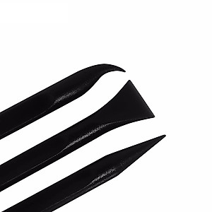 6 Pieces Plastic Scraper Tool Multi-Purpose Scraper Pen-Shaped Scraper Non-Scratch Scraper Cleaning Tool for Cleaning Small and Narrow Space, Black