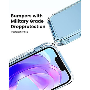 Mkeke Designed for iPhone 14 Plus Case Clear, [Non Yellowing] [Military Grade Protection] Shockproof Slim Case for iPhone 14 Plus 6.7 inch 2022