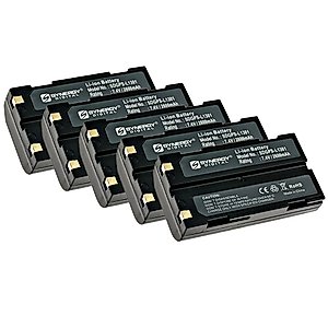 Synergy Digital GPS Battery, Compatible with Trimble 92600 Survey GPS Combo-Pack Includes: 5 x EM-BLI-TRB3 Batteries
