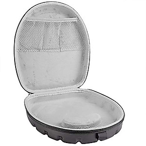 Geekria PRO Headphones Case Compatible with Master & Dynamic M & D MW75, MW65, MW60, MW50+, MH40, MG20 Wireless Case, Replacement Hard Shell Travel Carrying Bag with Cable Storage (Silver)