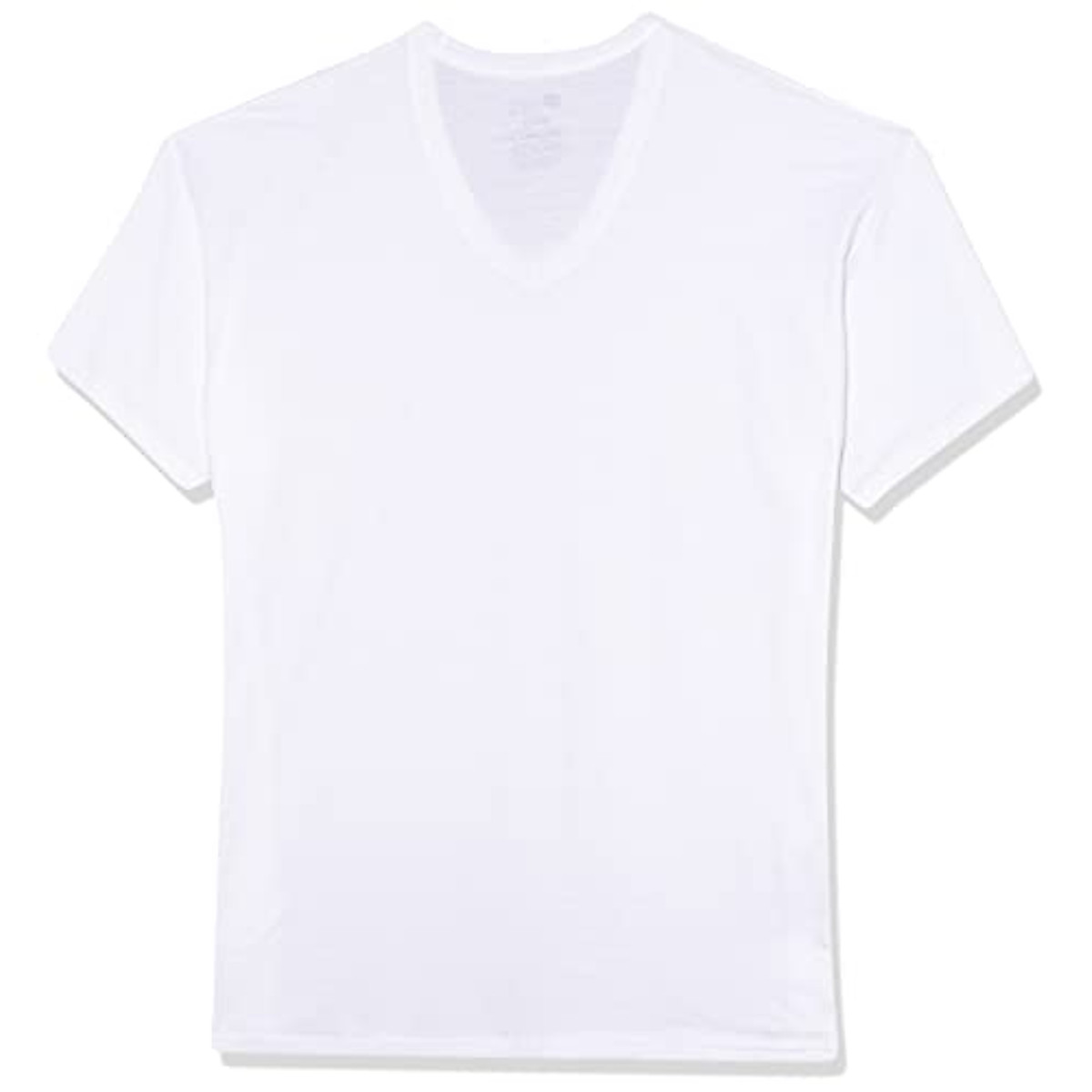Hanes Mens Cotton, Moisture-wicking V-neck Tee Undershirts, Multiple Packs And Colors, White, Large US