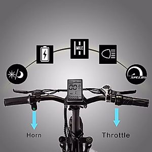 NARRAK Electric Fat Tires Folding Bike, 750W Brushless Motor Peak 1100W, 48V13Ah Removable Battery, Max 28Mph, LCD Display, Suspension, Step-Over/Through Frame for Adult (Step Thru - Red)