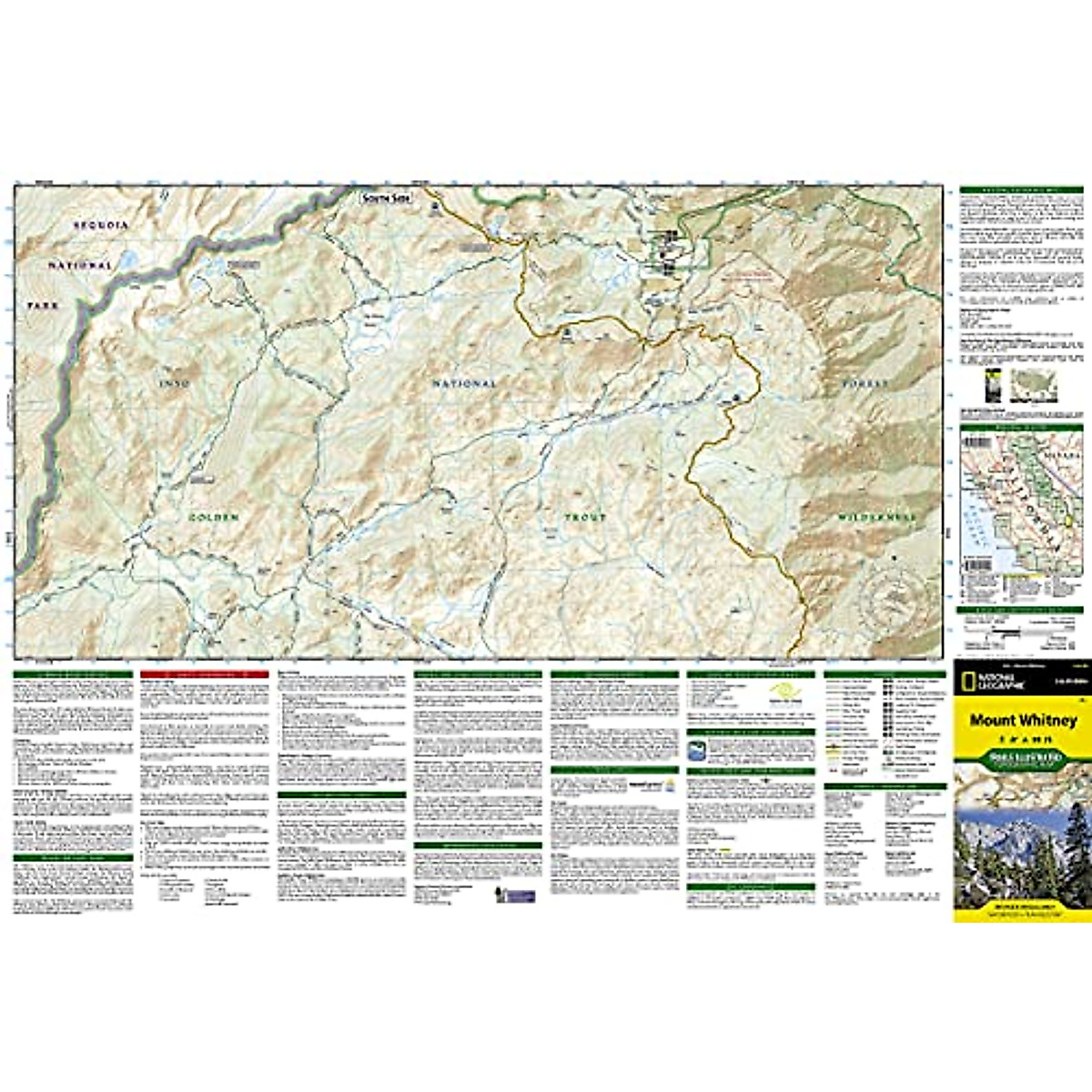 Mount Whitney Map (National Geographic Trails Illustrated Map, 322)
