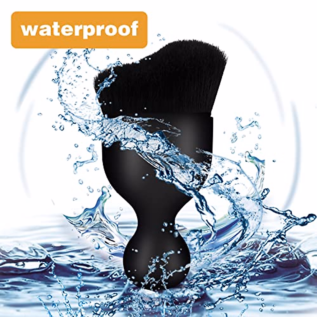 TEUOPIOE Auto Interior Dust Brush, Car Detailing Brush, Soft Bristles Detailing Brush Dusting Tool for Automotive Dashboard, Air Conditioner Vents, Leather, Computer,Scratch Free (Black)