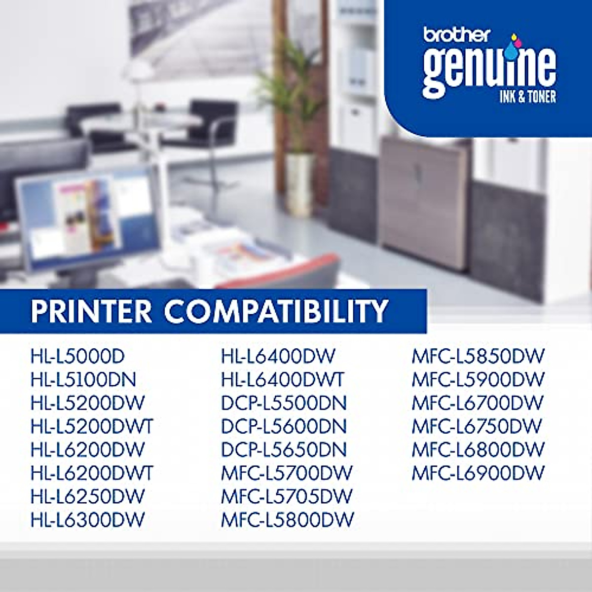 Brother Genuine High Yield Toner Cartridge, TN850, Replacement Black Toner, Page Yield Up To 8, 000 Pages, Amazon Dash Replenishment Cartridge