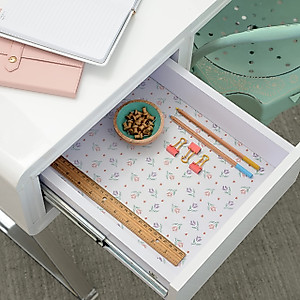 Con-Tact Brand Lite Tack Repositionable Light-Adhesive Shelf and Drawer Liner, Effortless Organization and Aesthetic Elegance in Cabinets, Drawers, and Shelves - 12" x 10', Stitchery Rose