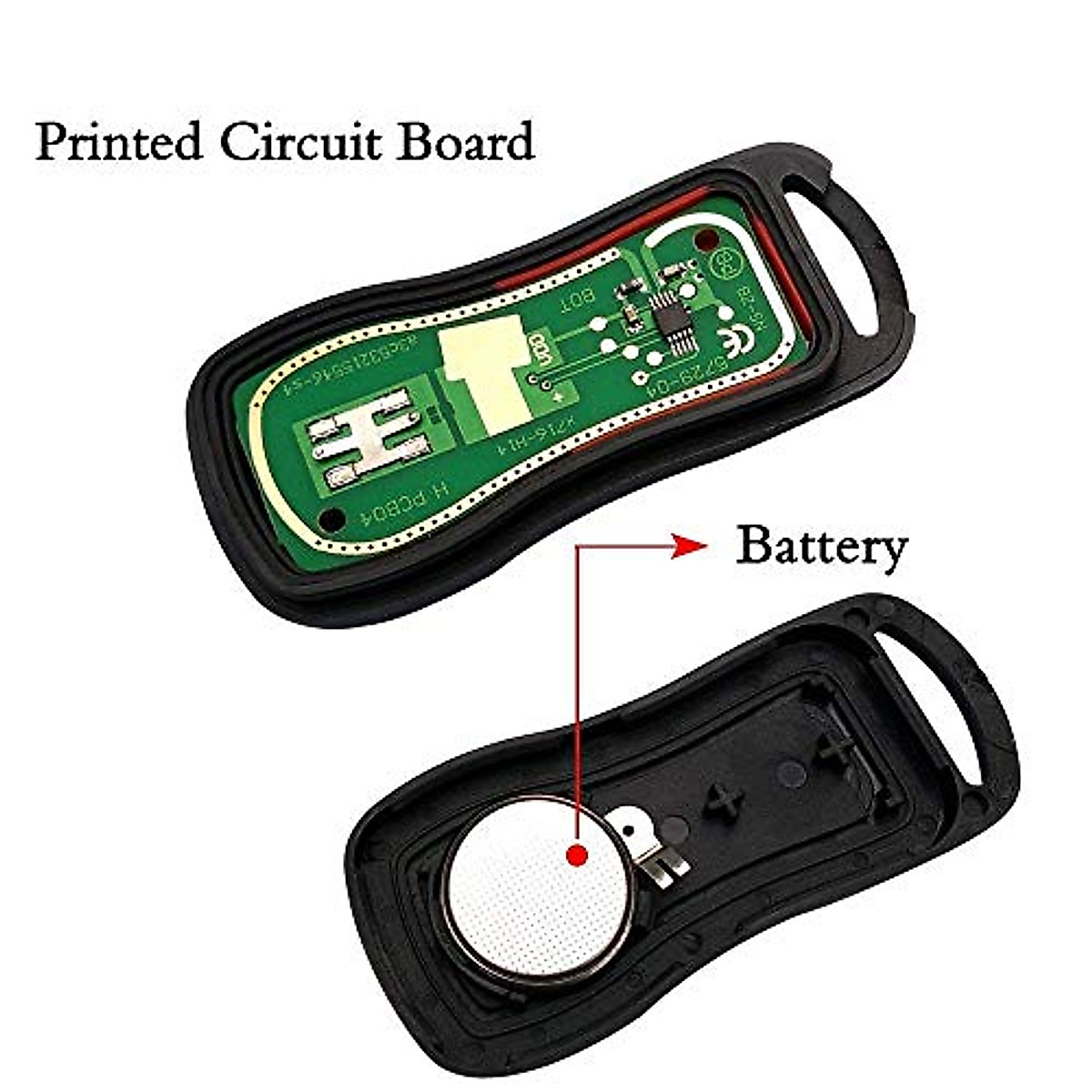 Key Fob, Compatible for Nissan Murano Sentra Titan Key Fob, BestRemotes Keyless Entry Remote Control Car Key Fob Replacement for KBRASTU15 CWTWB1U733(Pack of 2)
