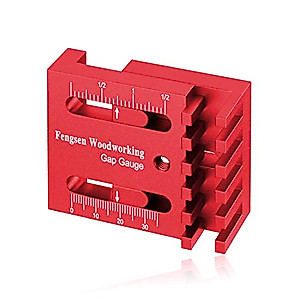 kennifer Depth Measuring Ruler, Metal Woodworking Tools Mini Gaps Gauge Aluminum Alloy Depth Line Ruler, Marking Wood Template Depth Measuring Rulers