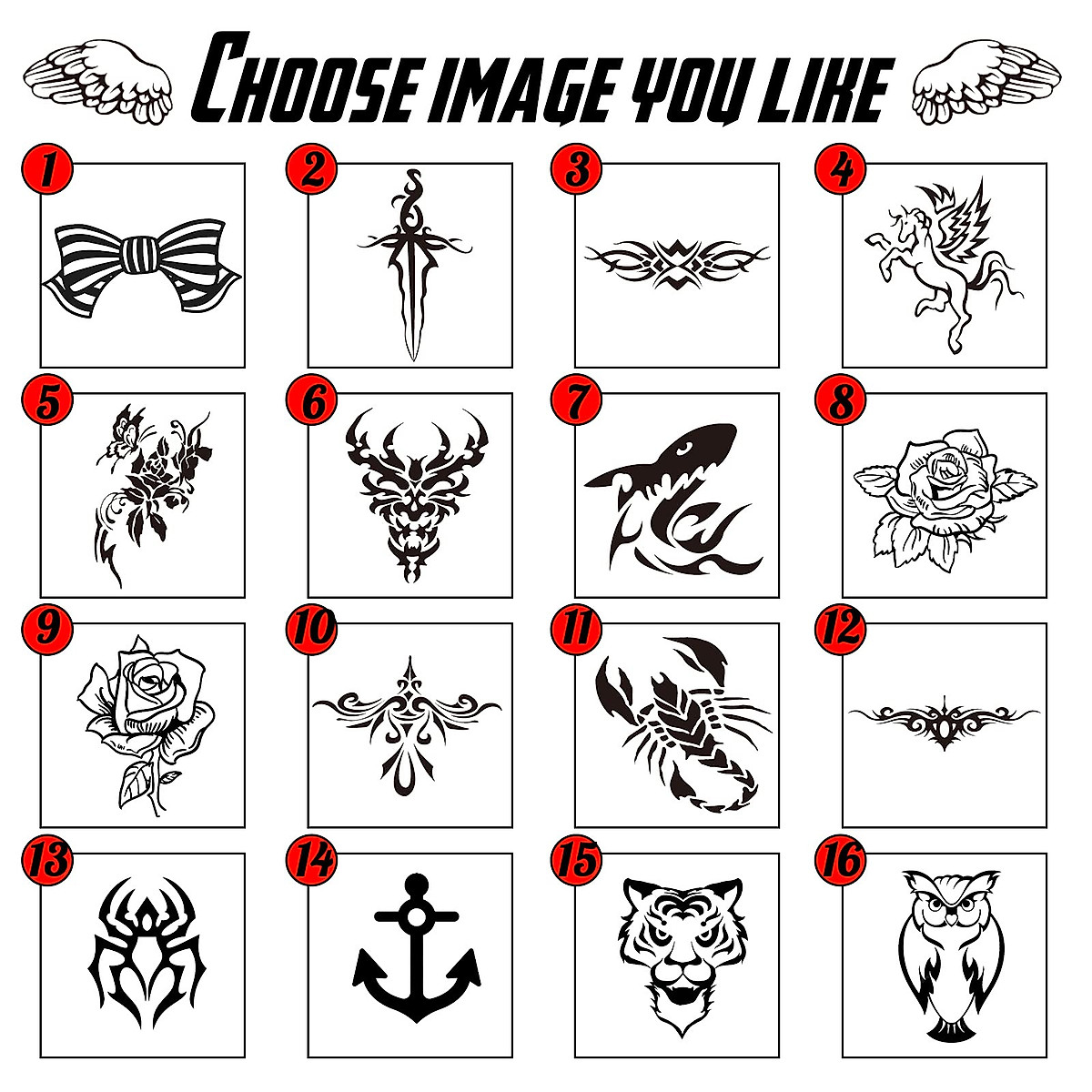 Personalized Temporary Tattoos with Name/Text, Custom Fake Name Tattoos Temporary Waterproof Body Sticker for Women and Men