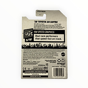 Hot Wheels '20 Toyota GR Supra, [Yellow] 178/250 Speed Graphics 5/10